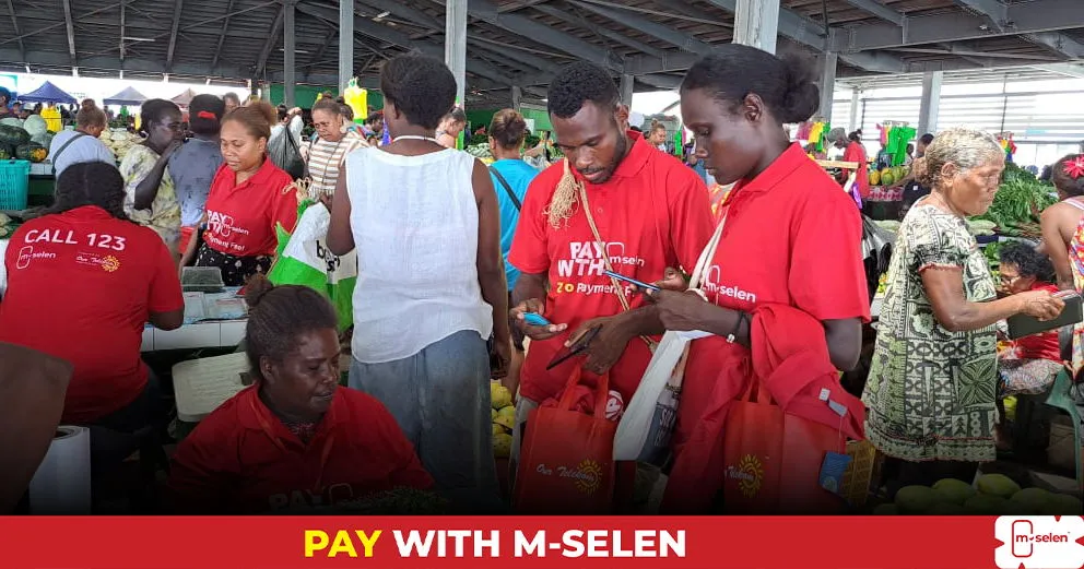 Now you can Pay with M-SELEN at Honiara Central Market | Our Telekom